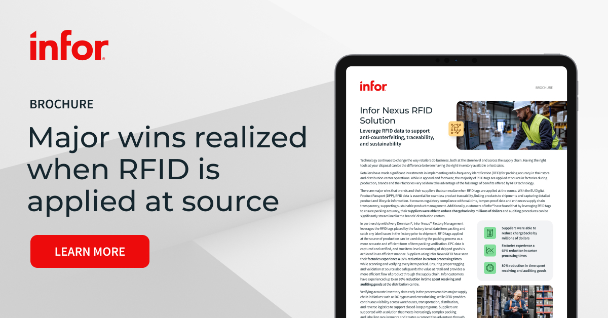 Infor Nexus RFID | Supply chain brochure | Infor