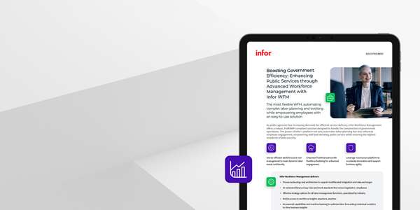 Efficient workforce solutions with Infor WFM