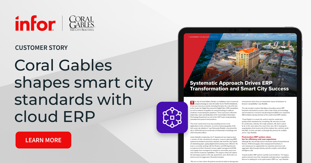 Driving smart city innovation with cloud ERP