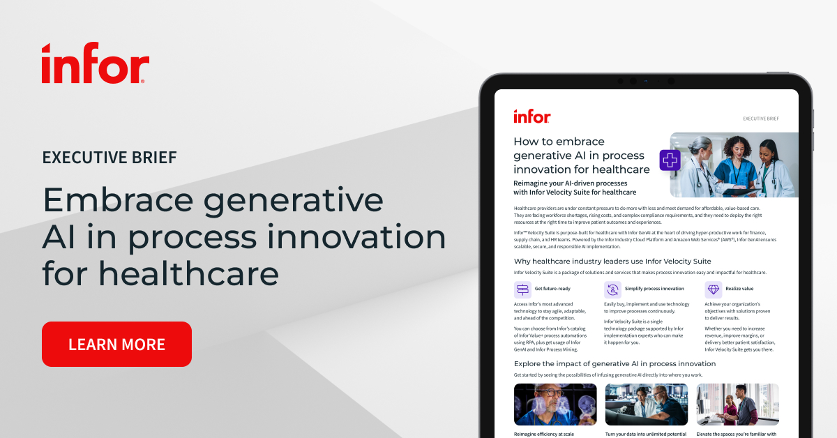 Generative AI for healthcare | Executive brief | Infor
