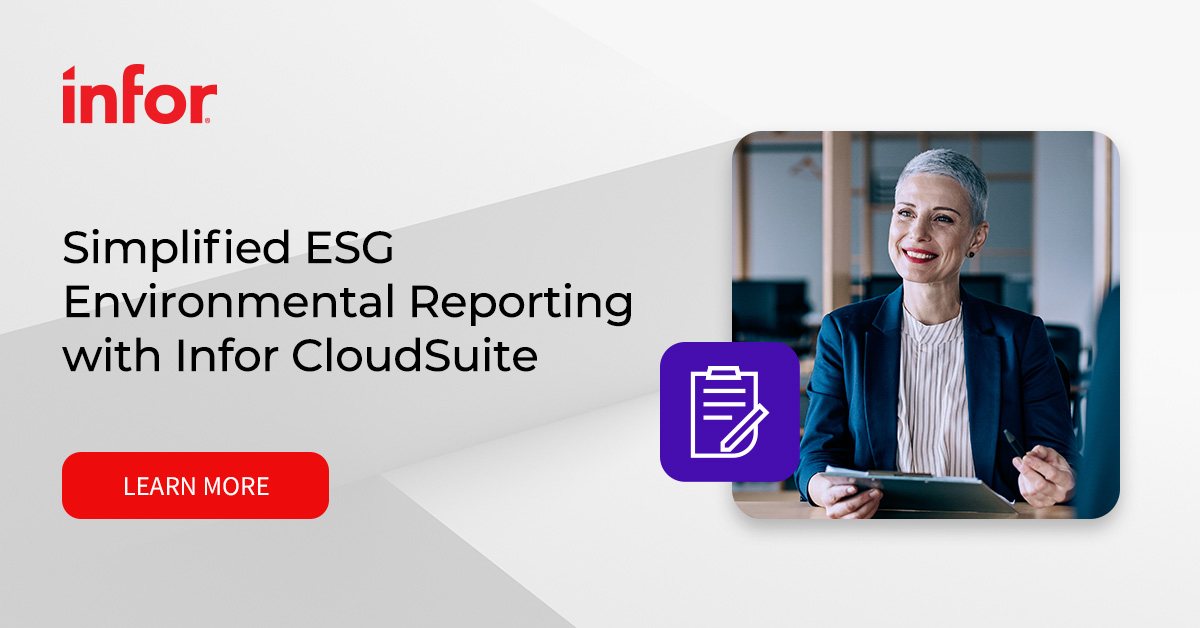 ESG | Environmental Reporting | Brochure | Infor