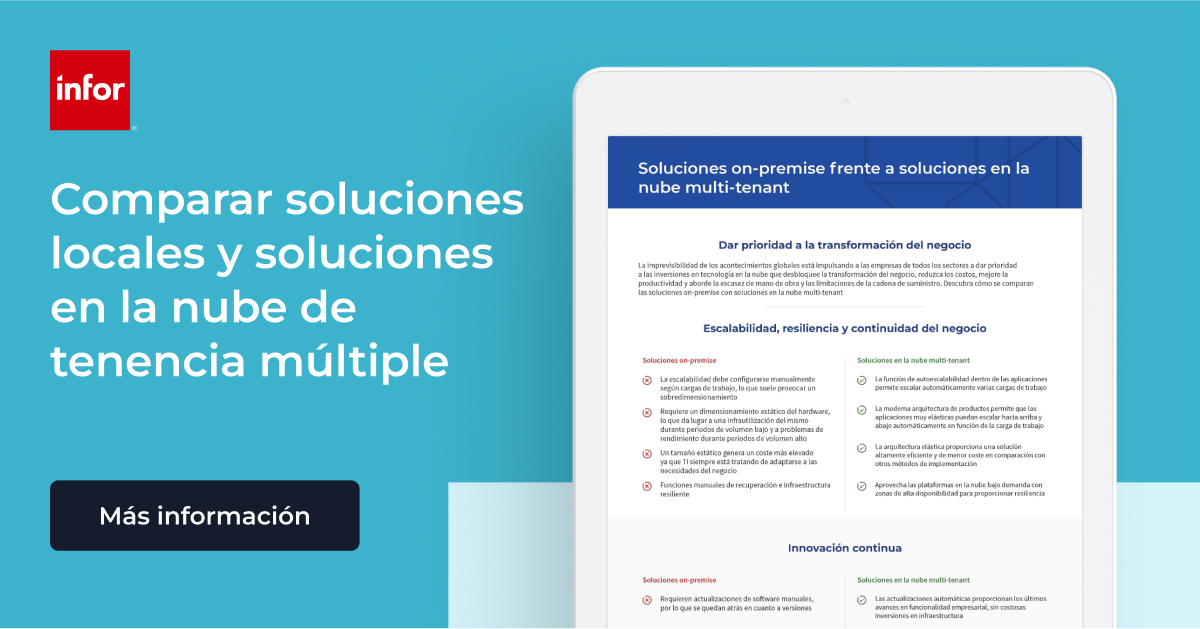 Resumen ejecutivo de la actualización de la nube | Infor