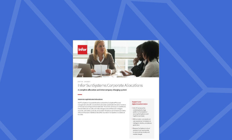 SunSystems | Finance accounting ERP software | Infor