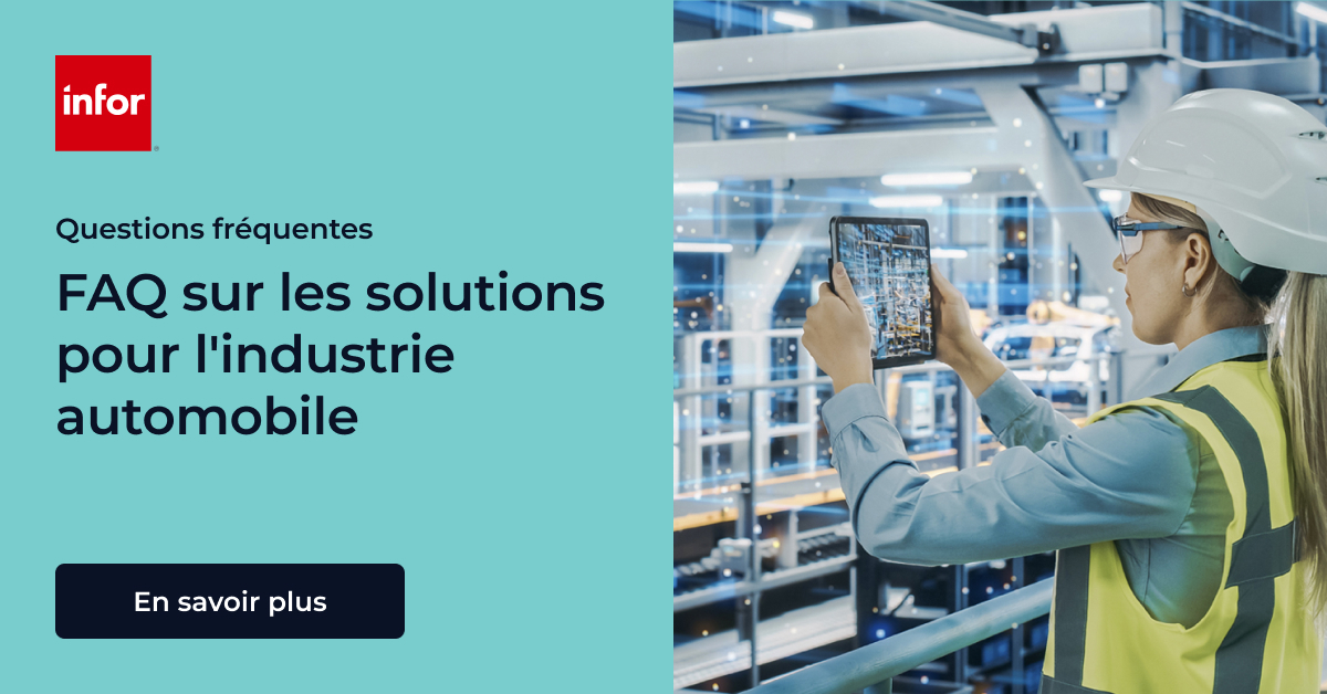 Solutions logicielles ERP | Secteur automobile | FAQ | Infor
