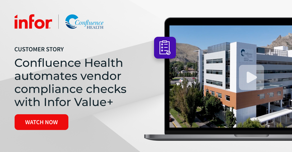 Confluence Health ensures compliance with Infor Value+ | Infor