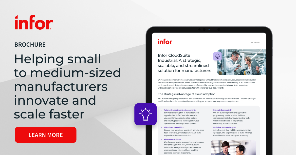 Infor CloudSuite Industrial | Brochure | Infor