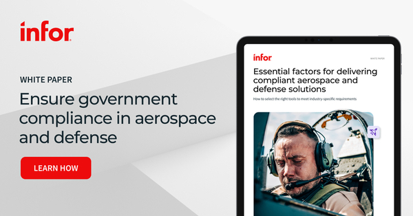 Aerospace and defense compliance | White paper | Infor