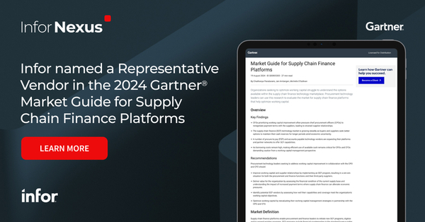 Gartner Market Guide for SCF | Analyst report | Infor