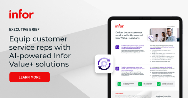 Deliver better customer service with Infor Value+ solutions