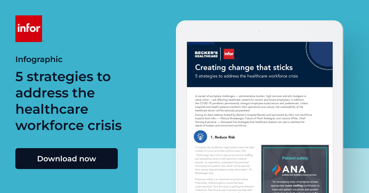 Creating change that sticks | Infor | Infographic