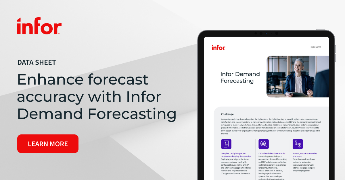 Infor Demand Forecasting | Data sheet