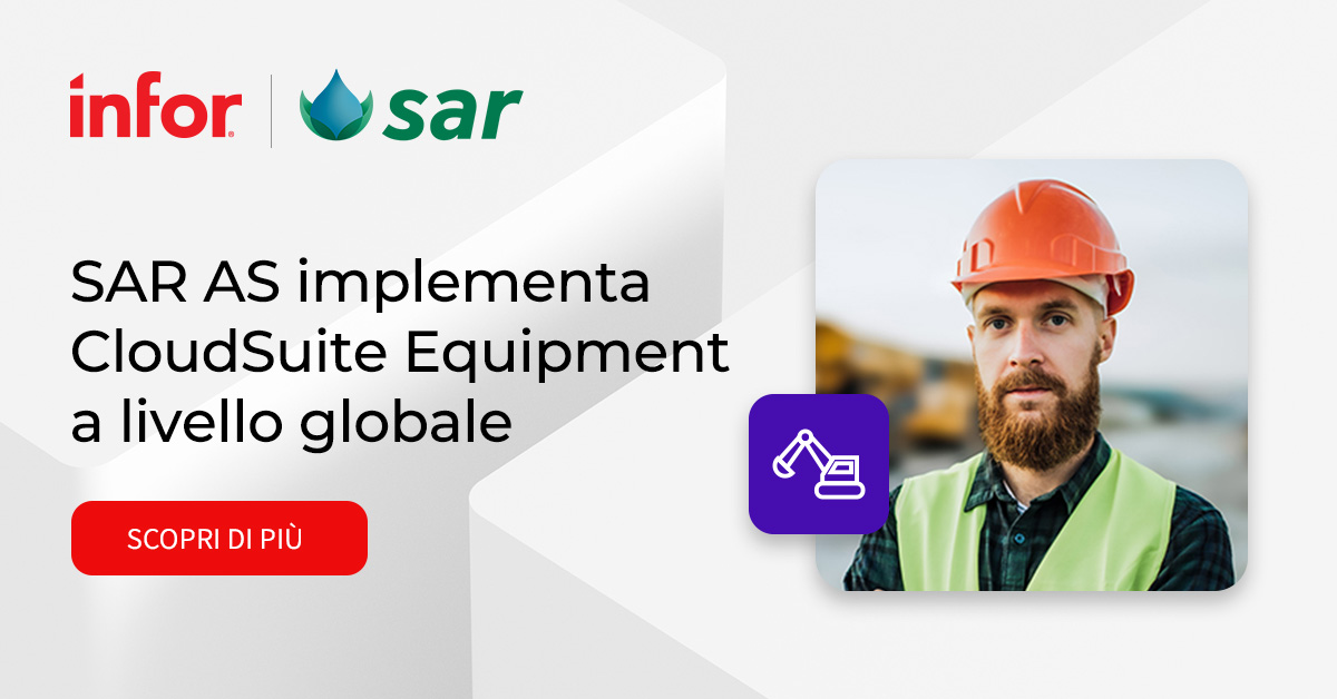 Gestione rifiuti SAR AS | CloudSuite Equipment | Infor