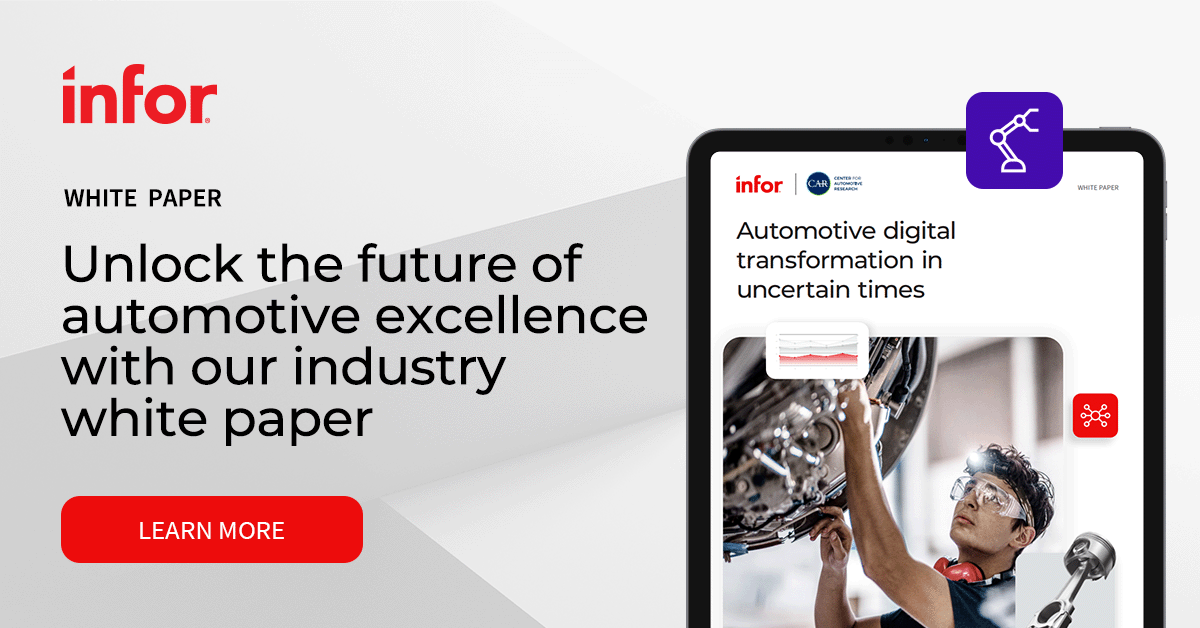 Automotive strategies for uncertain times | CAR Whitepaper | Infor