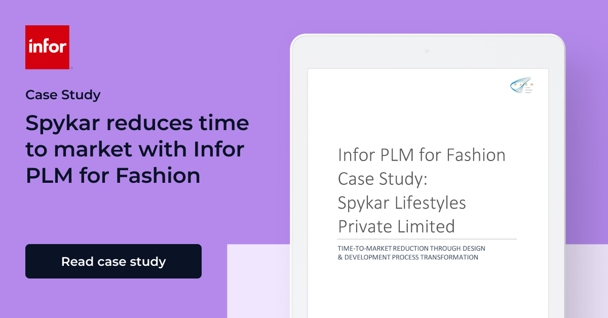 Spykar case study | PLM for Fashion | Infor