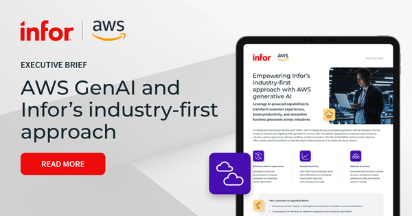 AWS GenAI and Infor’s industry-first approach | Executive brief