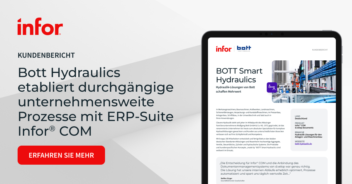 Bott Smart Hydraulics I Case studies I Infor