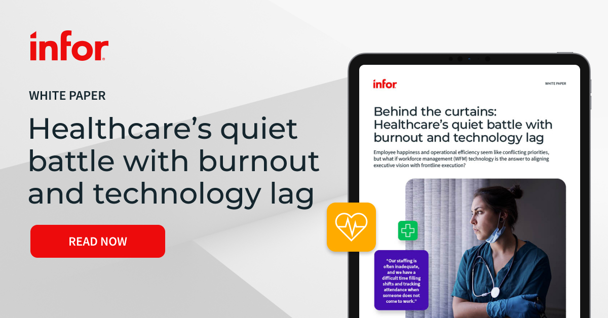 Healthcare burnout & technology lag | Whitepaper | Infor