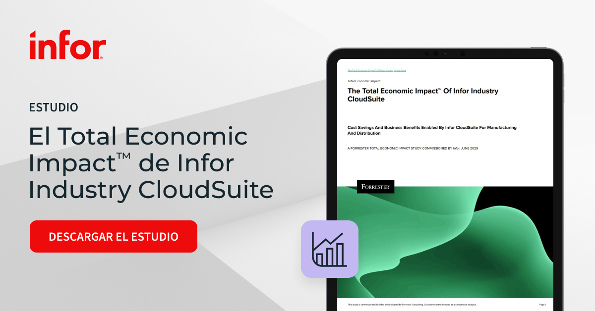 El TEI de Infor Industry CloudSuite | Estudio | Infor