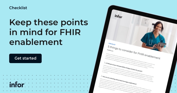 FHIR enablement with Cloverleaf | Interoperability checklist | Infor