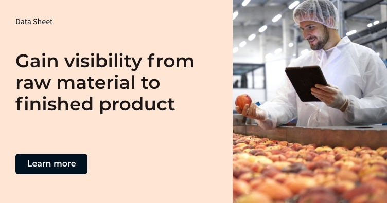 Graphical Lot Tracker | M3 food traceability software | Infor