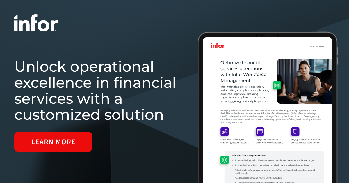 Streamline your financial services operations with Infor