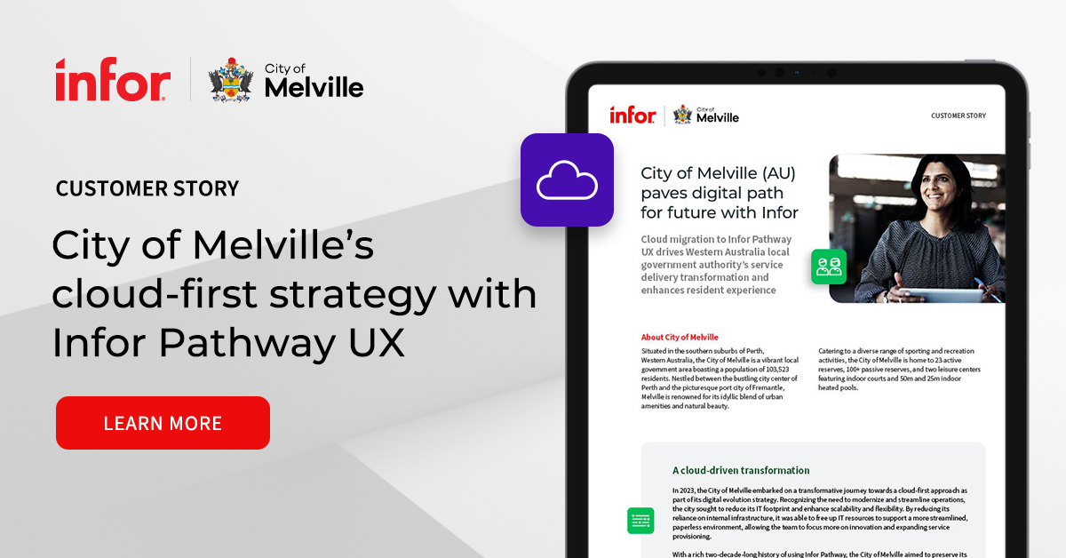 City of Melville boosts service delivery with Infor Pathway