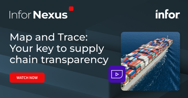 Infor Nexus unveils Map and Trace for supply chain transparency