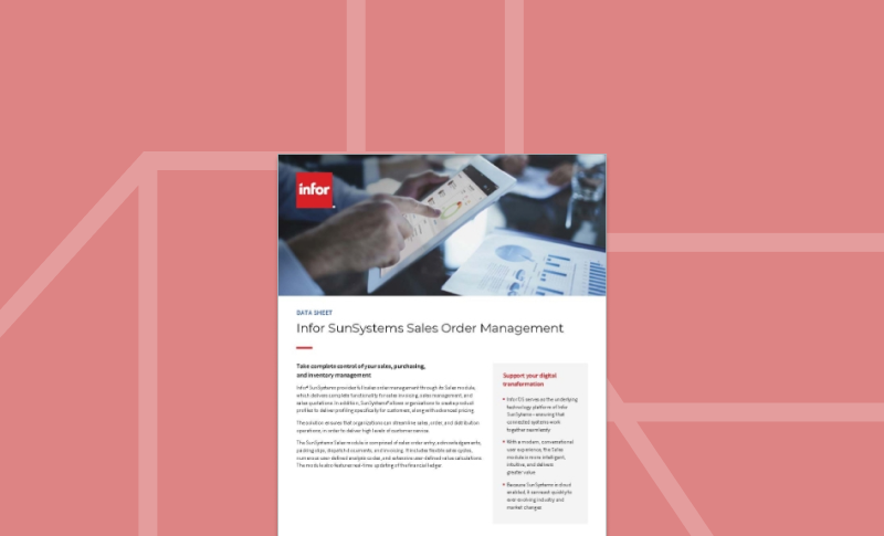 SunSystems | Finance accounting ERP software | Infor