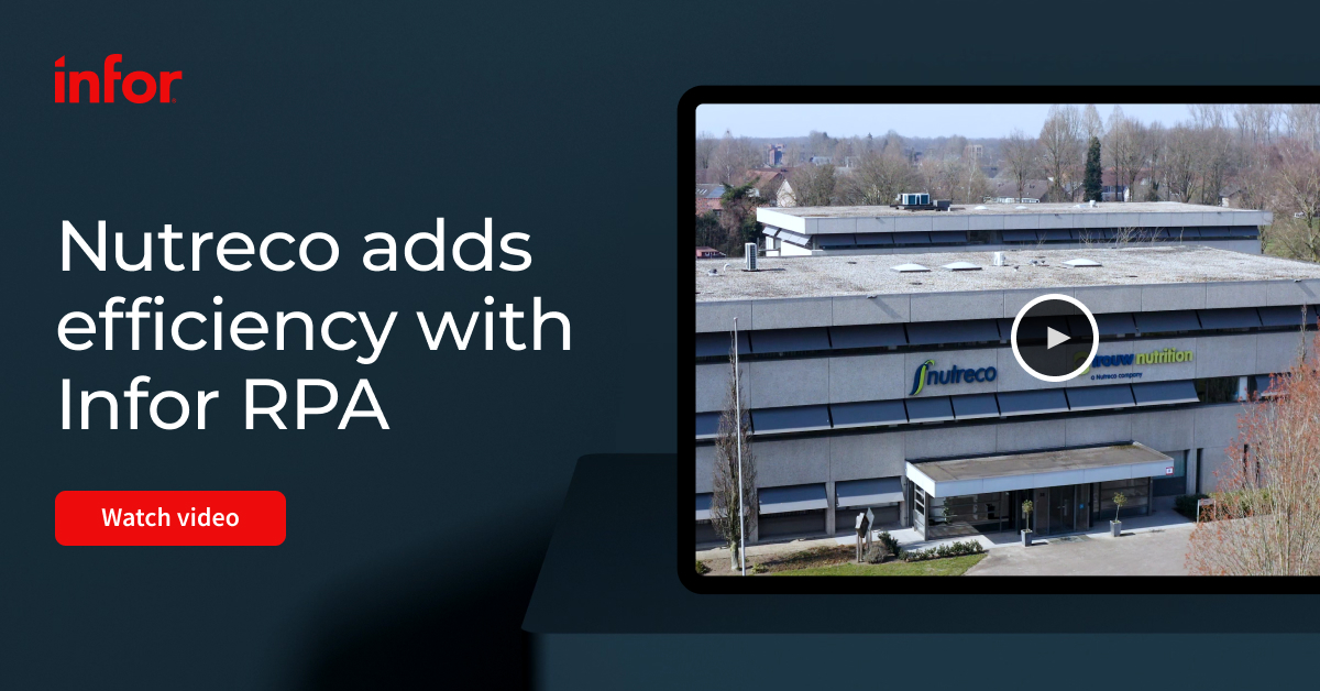 Nutreco Adopts Infor RPA | Video Case Study | Infor