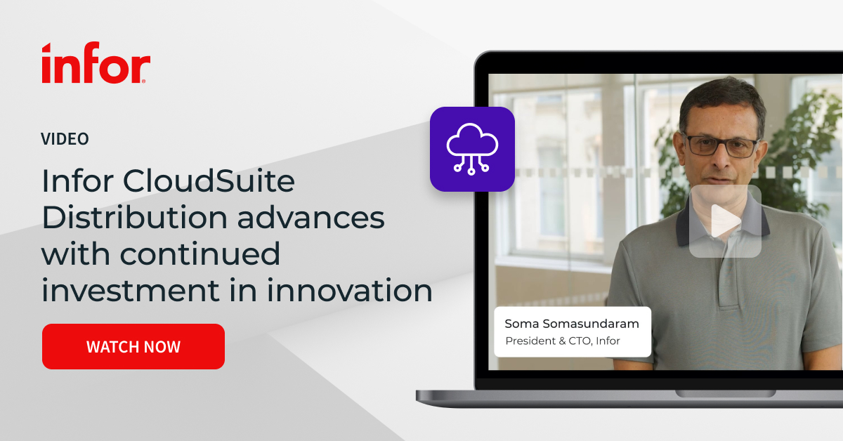 Infor CloudSuite Distribution ERP innovations | Infor