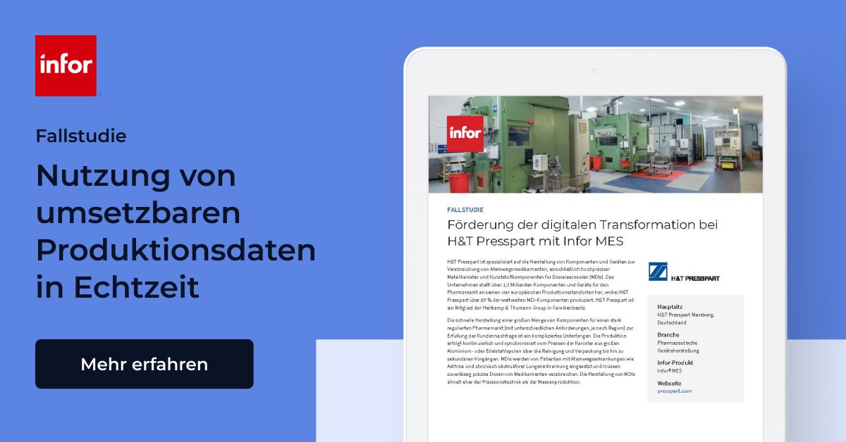 Manufacturing Execution System | Fallstudie | Infor