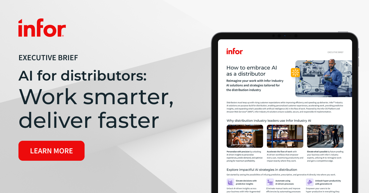 Optimize distribution with Infor Industry AI