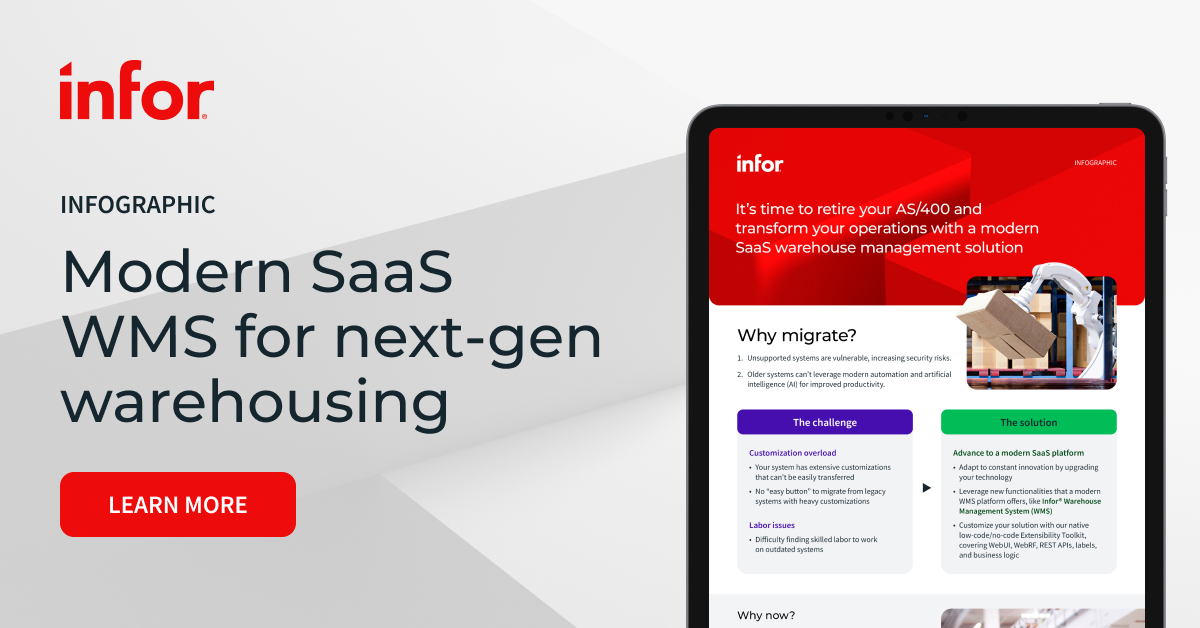Warehouse Management SaaS | Infographic | Infor WMS