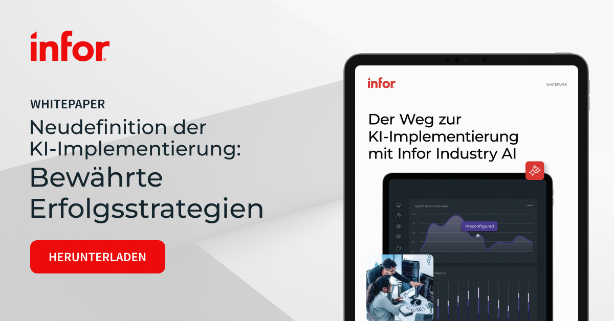 Weg zur KI-Implementierung mit Infor Industry AI | Whitepaper