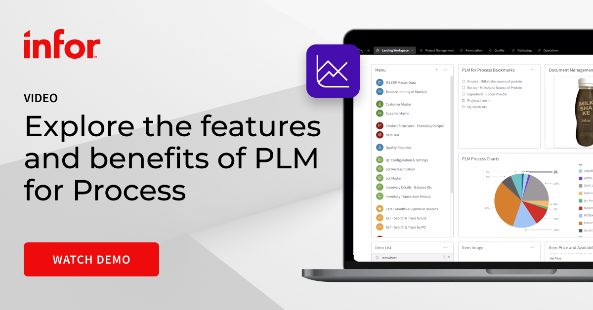 PLM for Food & Beverage | Demo | Infor