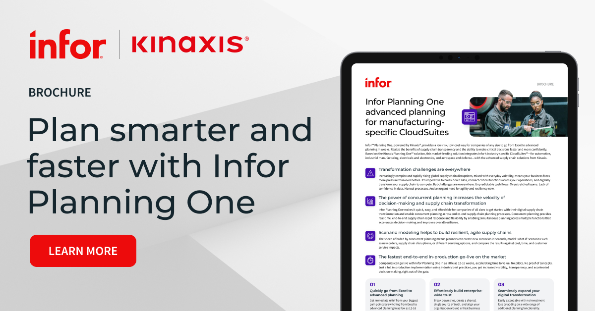 Infor Planning One | Brochure