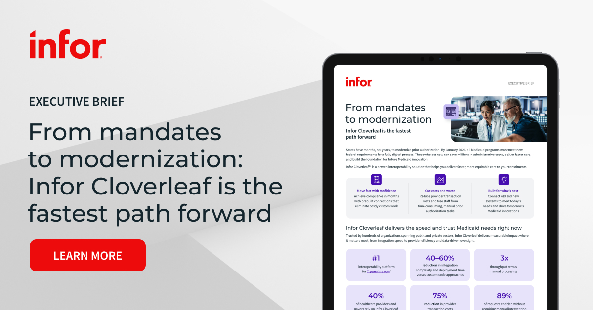 Streamline prior authorization to modernize Medicaid | Infor