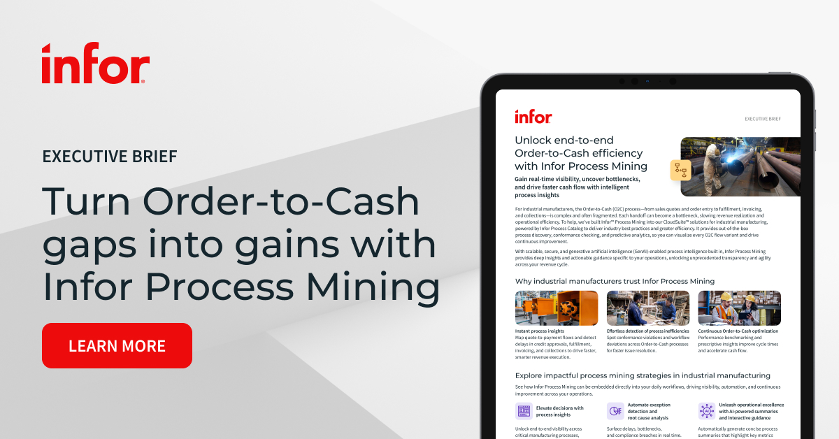 Boost Order-to-Cash efficiency with Infor Process Mining | Infor