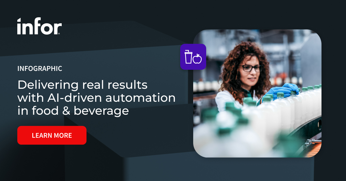 AI-driven automation for food & beverage | Infographic | Infor