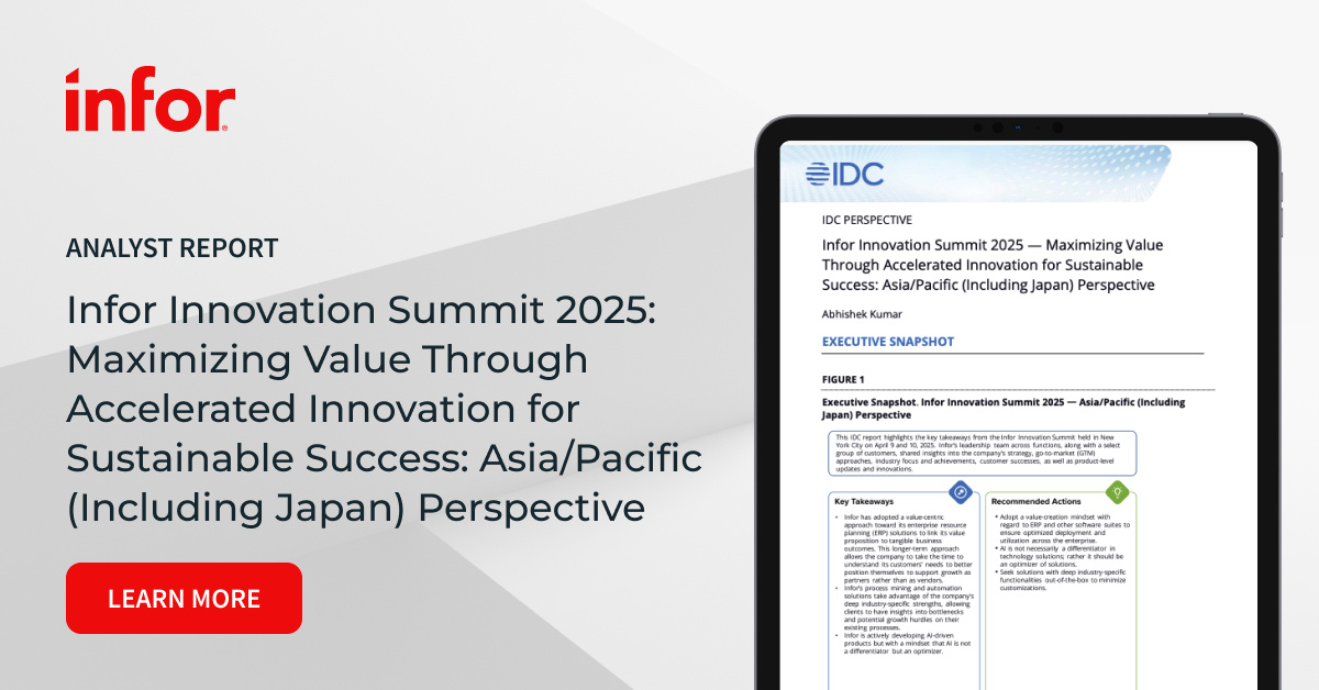 IDC Perspective: Infor Innovation Summit 2025 | Infor