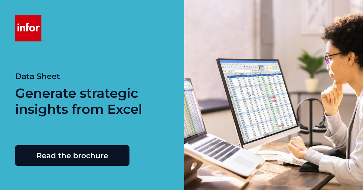 F9 Excel Reporting Software | Datasheet | Infor