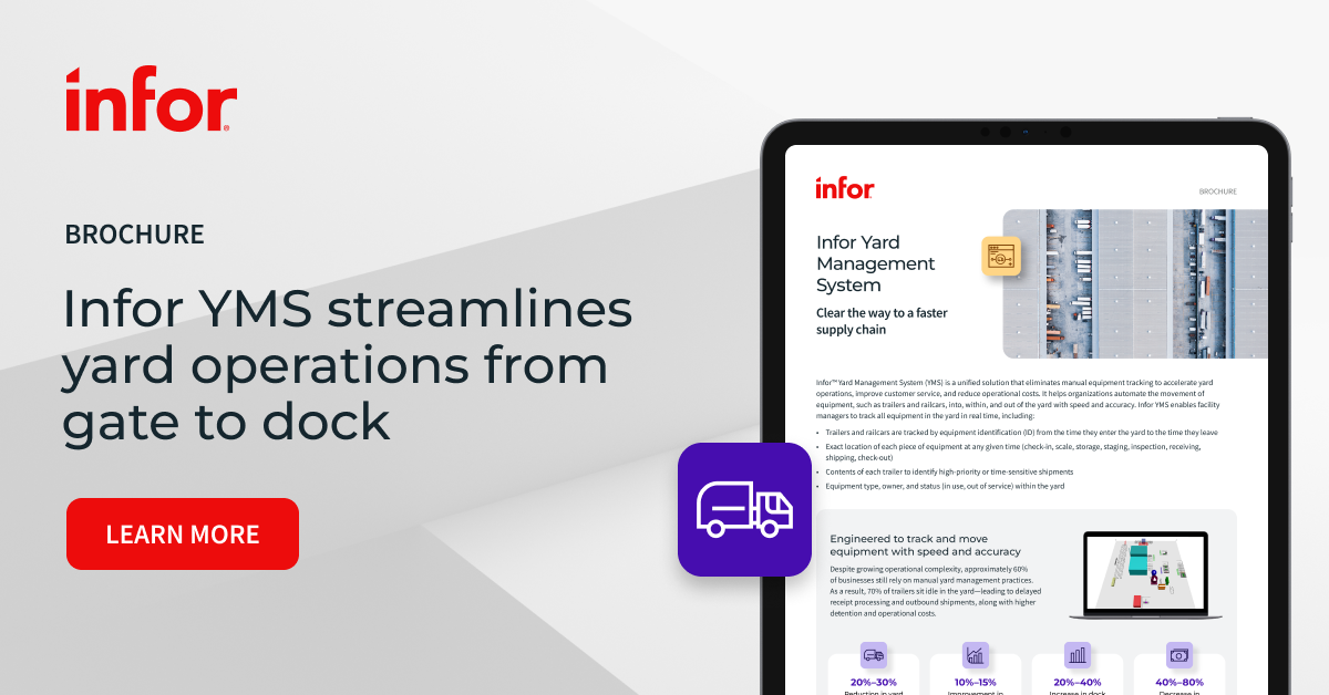 Infor Yard Management System | Brochure | Infor