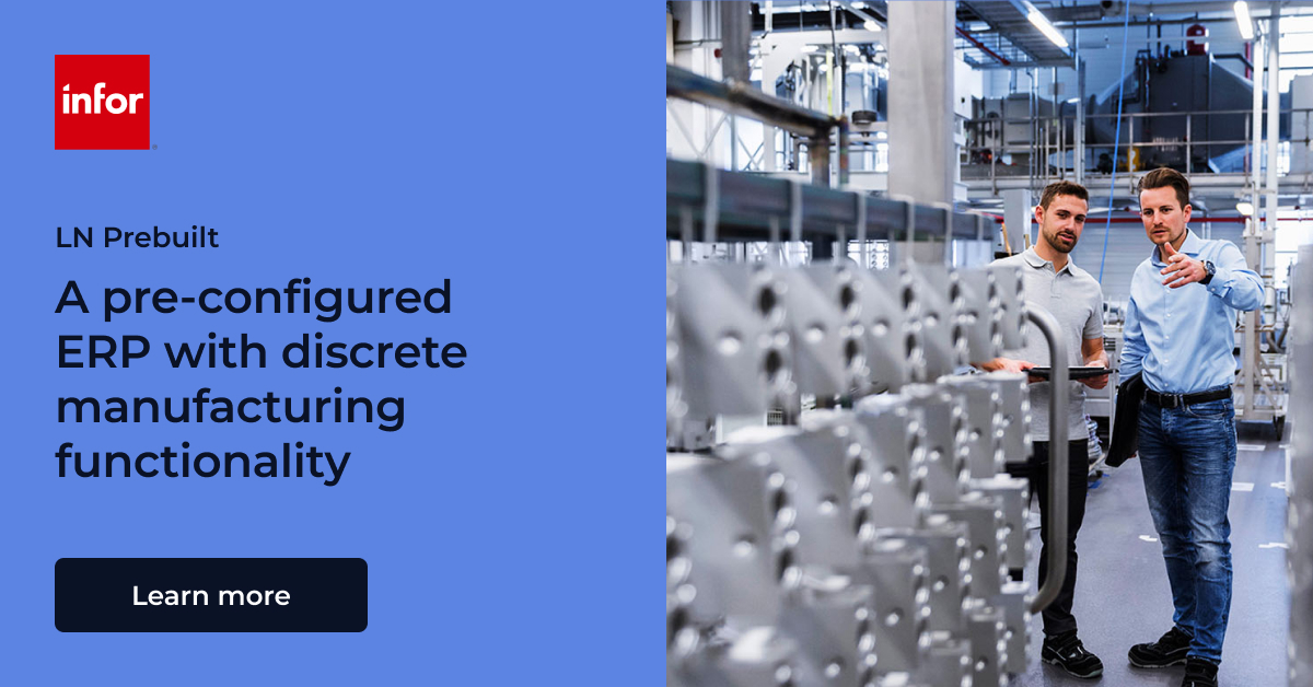 Infor Prebuilt ERP for Make-to-Stock Manufacturers | Brochure | Infor LN