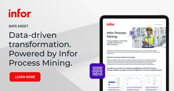 Gain process insights with Infor Process Mining