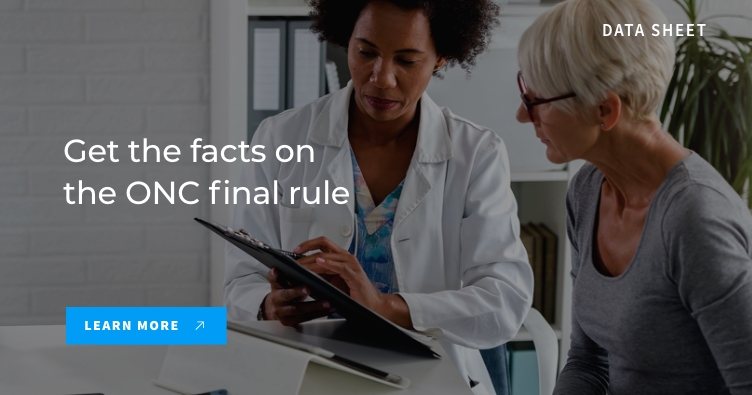ONC final rule | Interoperability data sheet | Infor
