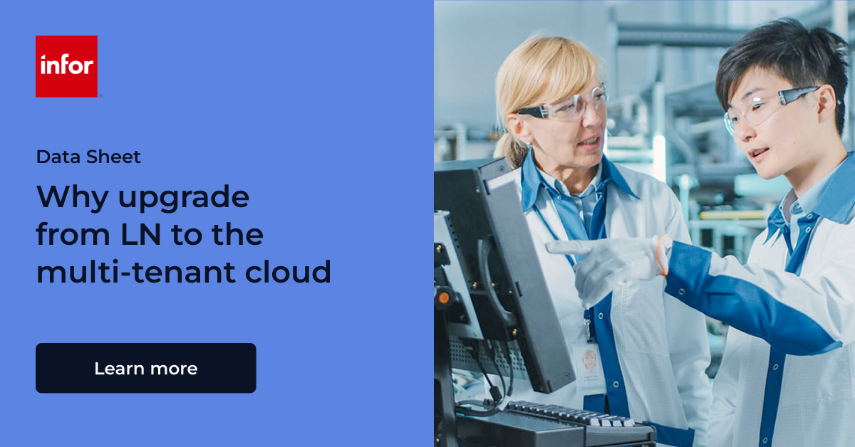 Upgrade to cloud | LN data sheet | Infor