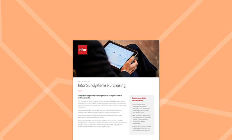 SunSystems | Finance accounting ERP software | Infor