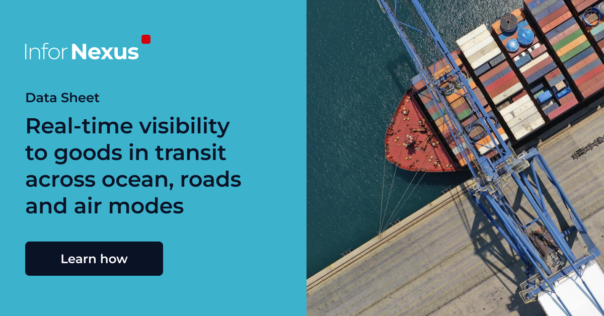 Infor Nexus Live Tracking | Visibility data sheet | Infor