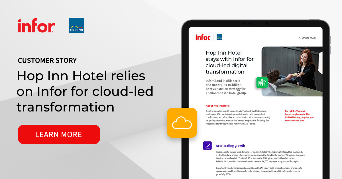 Hop Inn Hotel leverages Infor HMS for Asia Pacific expansion