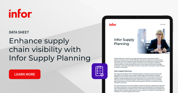 Infor Supply Planning | Data sheet
